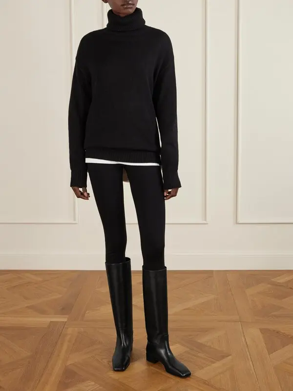 CHRISTEN Classic Square Leather Knee Boots