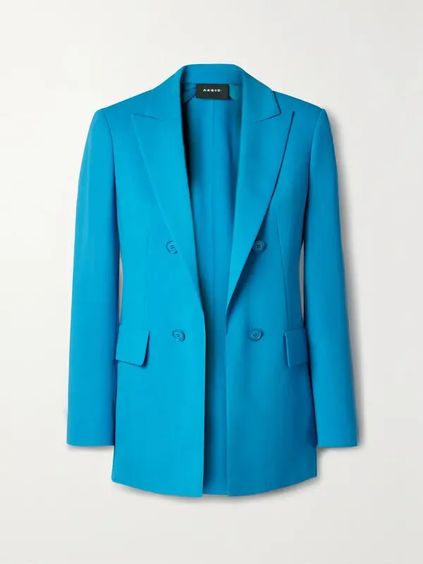 Akris Lucia Wool-blend Crepe Blazer