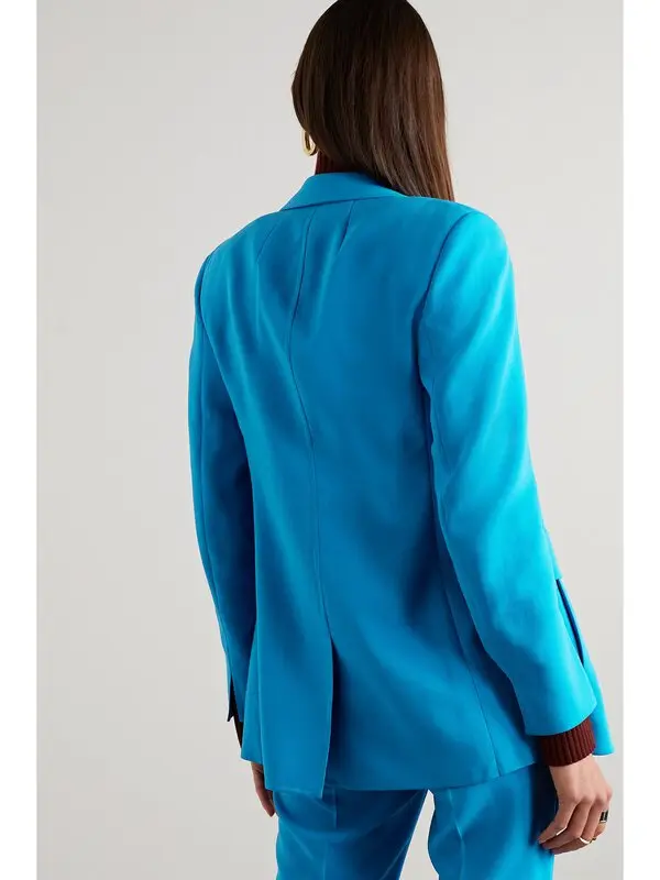 Akris Lucia Wool-blend Crepe Blazer
