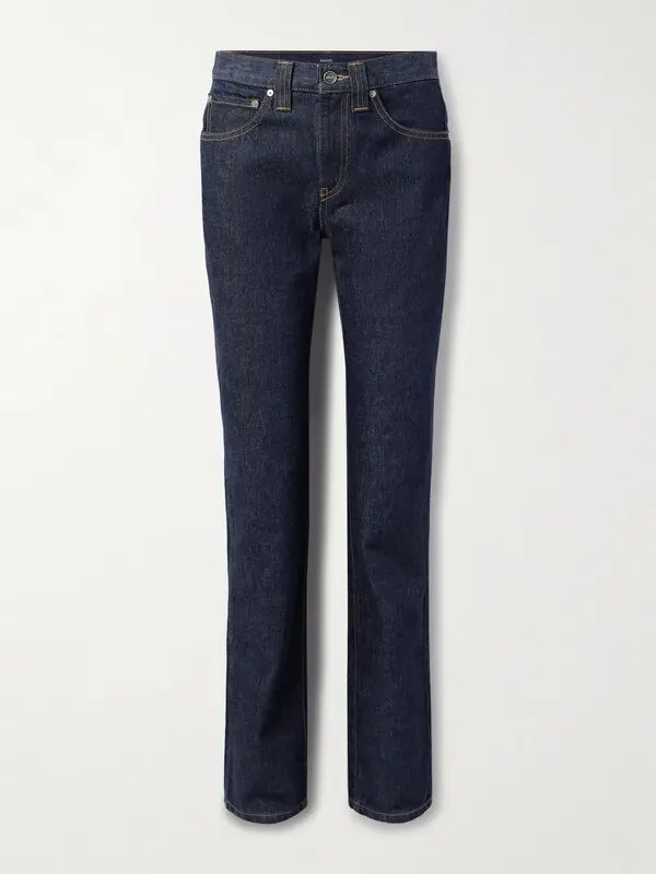 Khaite Farley High-rise Straight-leg Jeans - Blue