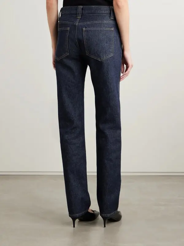 Khaite Farley High-rise Straight-leg Jeans - Blue