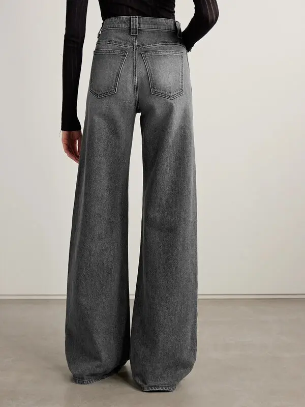 Khaite Dane High-rise Wide-leg Jeans