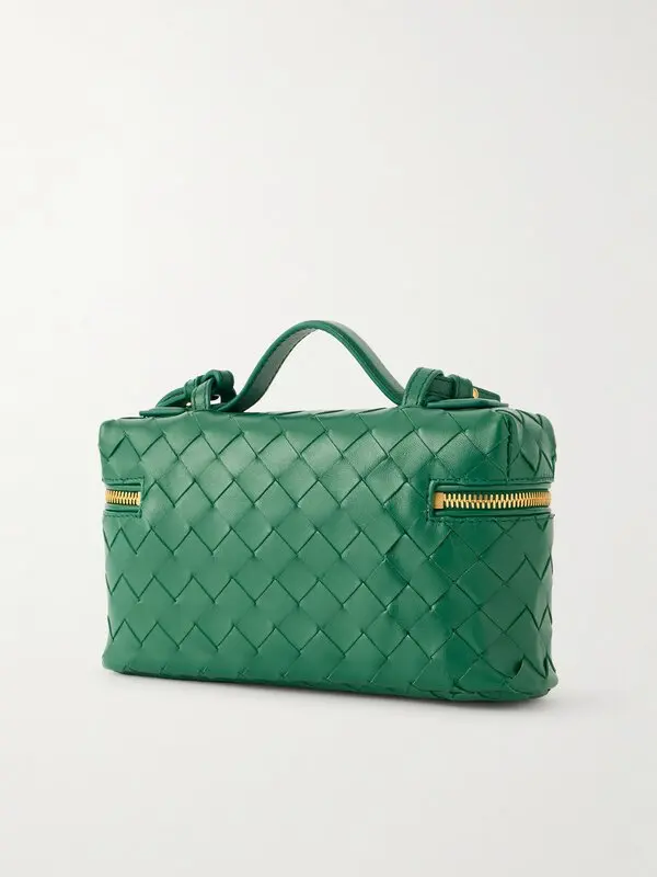 Bottega Veneta Bang Bang Intrecciato Leather Tote - Green