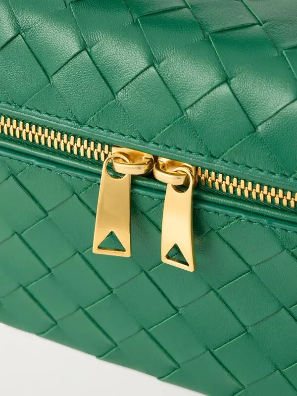 Bottega Veneta Bang Bang Intrecciato Leather Tote - Green