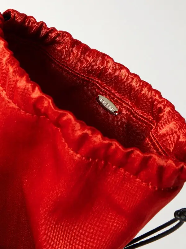 SOPHIE BUHAI Teardrop Embellished Satin Pouch - Red