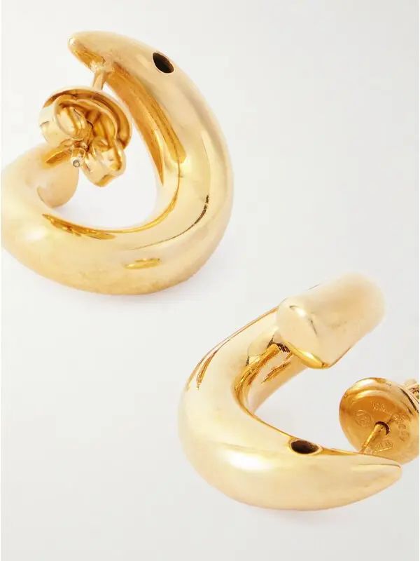 Bottega Veneta Plated Hoop Earrings