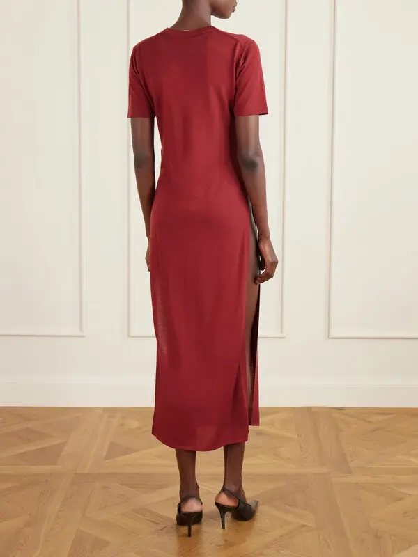 Saint Laurent Wool Maxi Dress