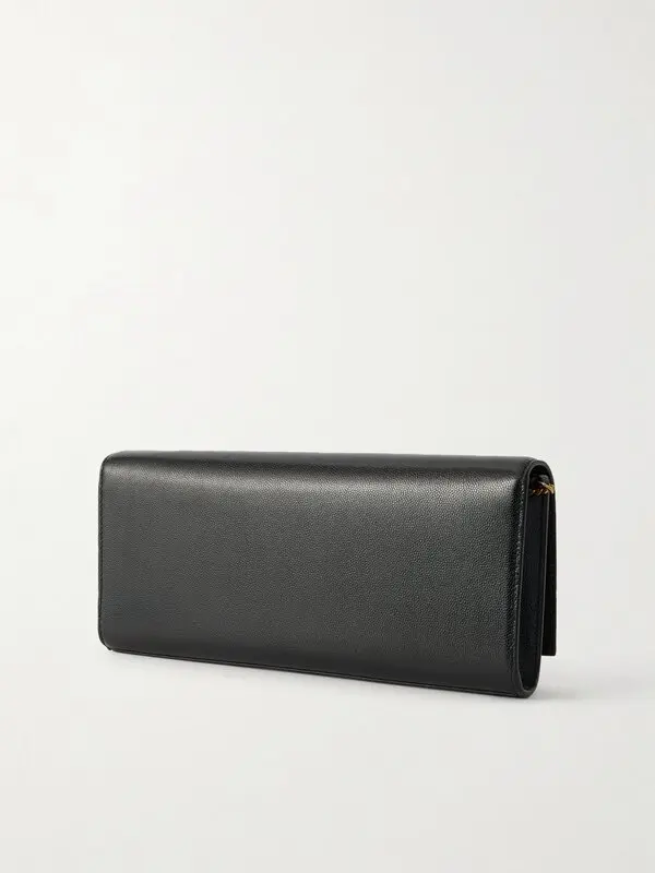 Saint Laurent Kate Embossed-leather Clutch