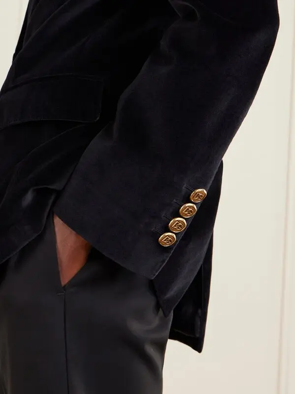 Dolce & Gabbana Cotton-velvet Single-breasted Blazer