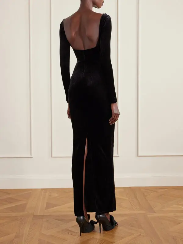 Balenciaga Velvet Bustier Gown
