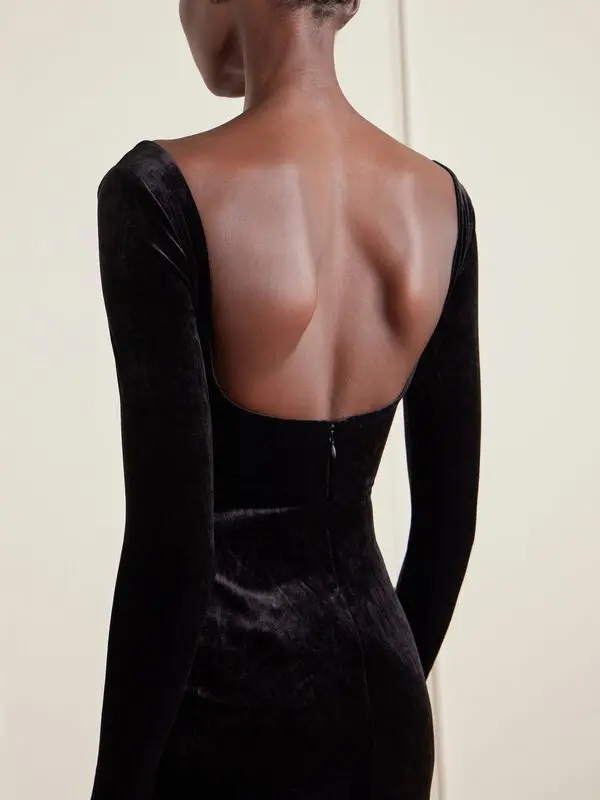 Balenciaga Velvet Bustier Gown