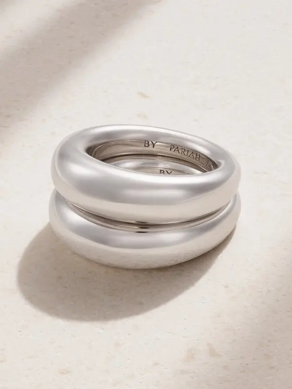 BY PARIAH Echo Recycled Sterling Ring - Silver