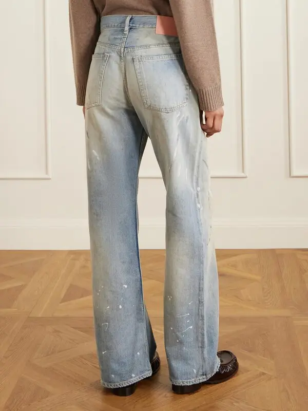 Acne Studios 2021 Distressed Straight-leg Jeans