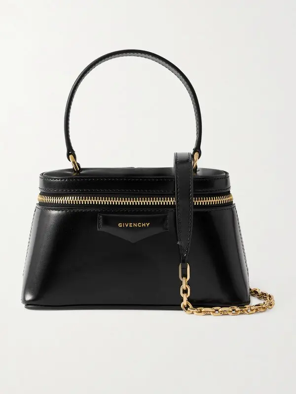 Givenchy Antigona Leather Shoulder Bag - Black
