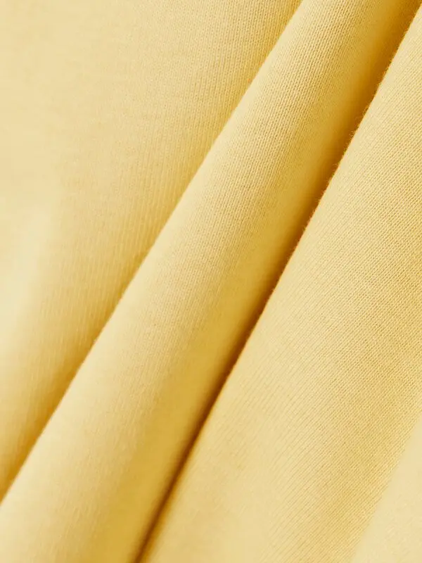 FLORE FLORE Esmé Ribbed Organic Cotton-jersey Tank - Yellow