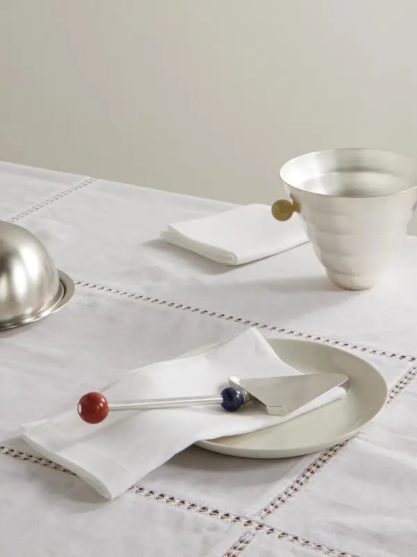 NATALIA CRIADO Multi-stone -plated Cake Server