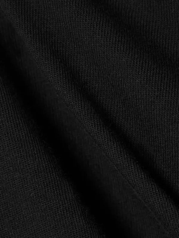 AGOLDE Beth Asymmetric Draped Cotton-jersey T-shirt
