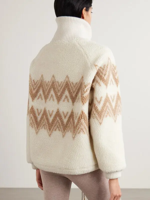 Varley Hendrik Printed Fleece Half-zip Sweater