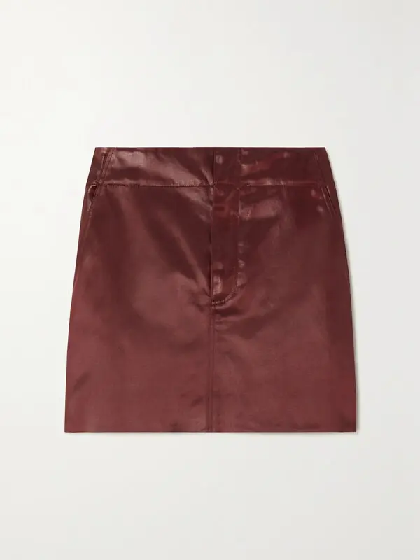 Gauchère Cotton-blend Sateen Mini Skirt