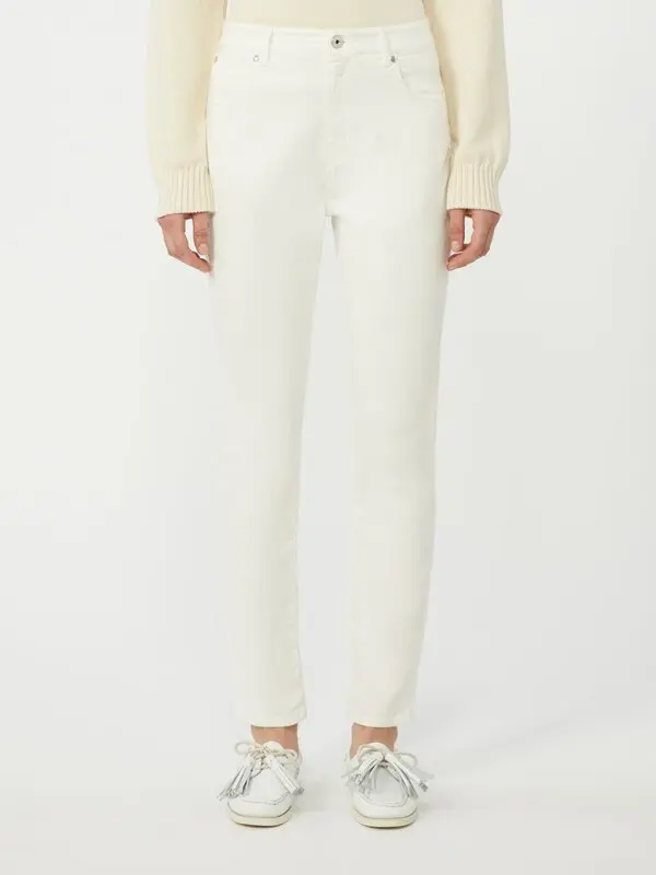 Max Mara Slim-fit Stretch Cotton Trousers