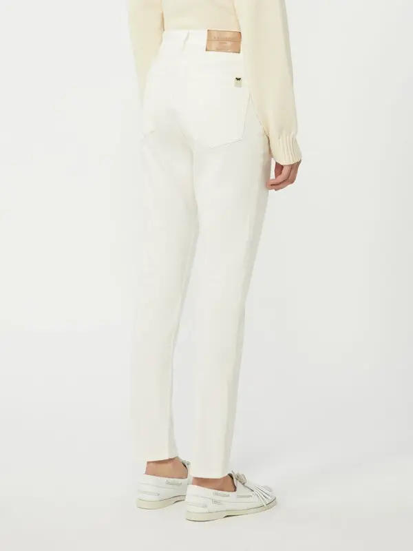 Max Mara Slim-fit Stretch Cotton Trousers