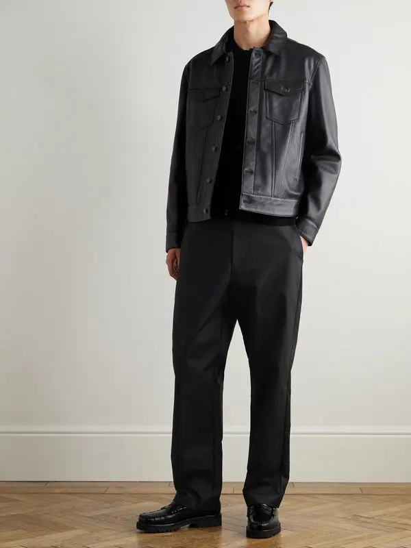 Nn07 Paw 1089 Straight-leg Cotton-blend Twill Trousers
