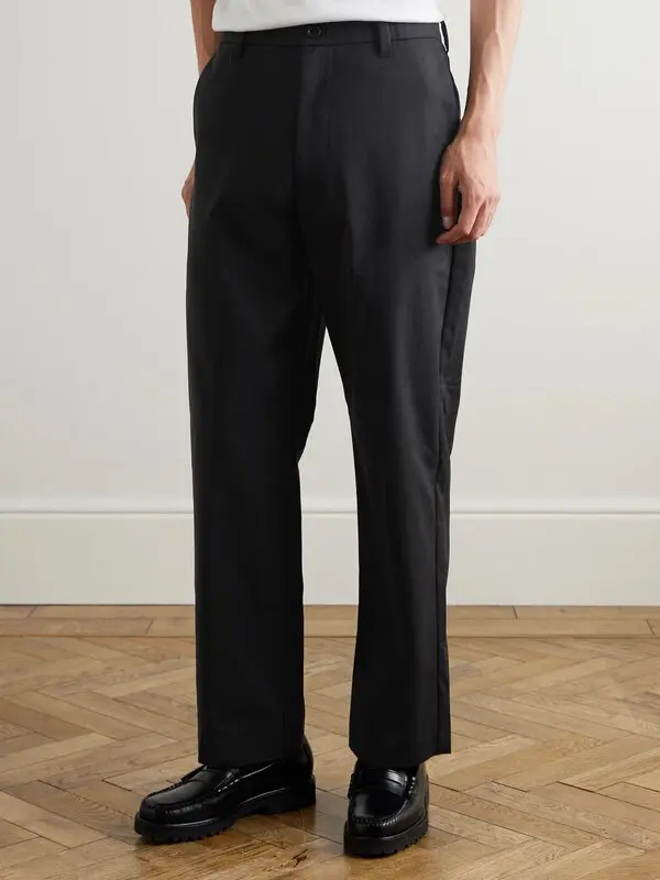 Nn07 Paw 1089 Straight-leg Cotton-blend Twill Trousers