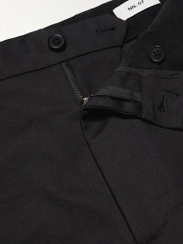 Nn07 Paw 1089 Straight-leg Cotton-blend Twill Trousers