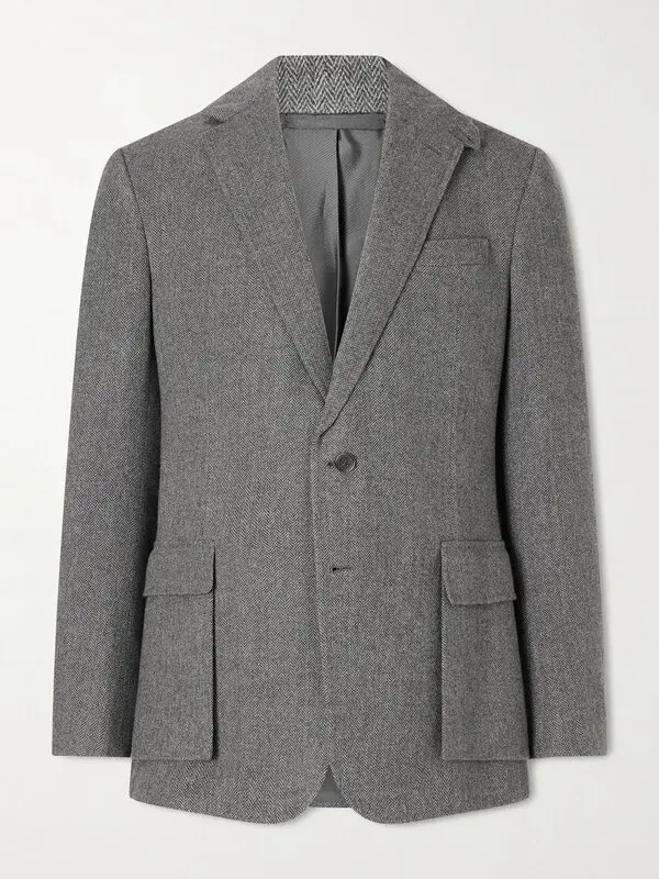 Ralph Lauren Purple Label Herringbone Wool Jacket