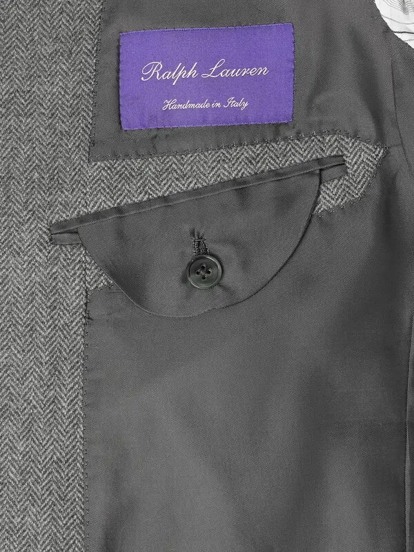 Ralph Lauren Purple Label Herringbone Wool Jacket