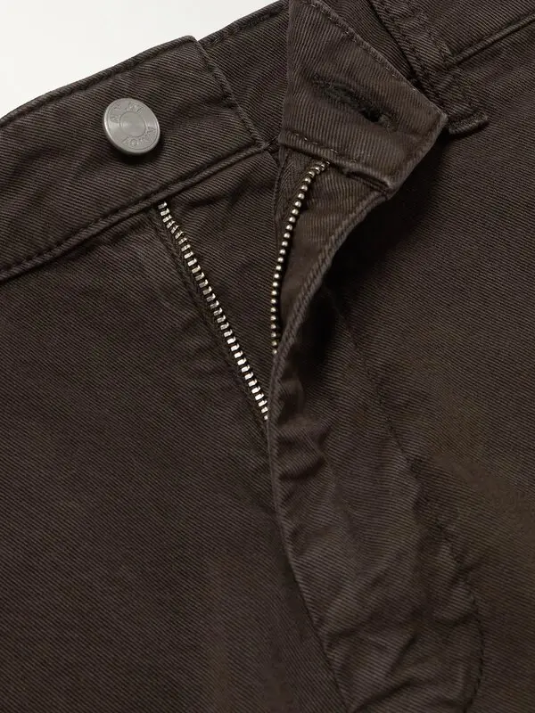 Nn07 Aden 1923 Straight-leg Organic Cotton-blend Twill Chinos - Brown
