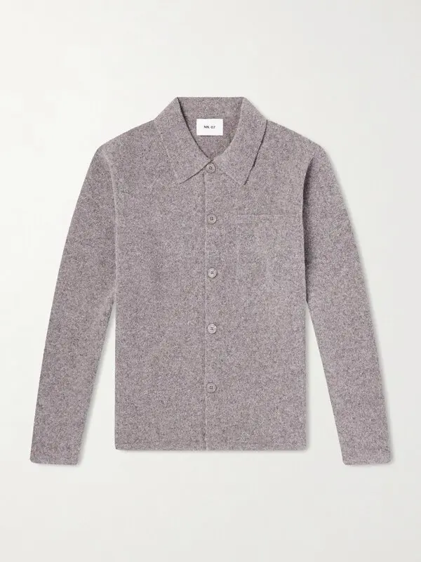 Nn07 Jonas 6683 Wool Cardigan - Gray
