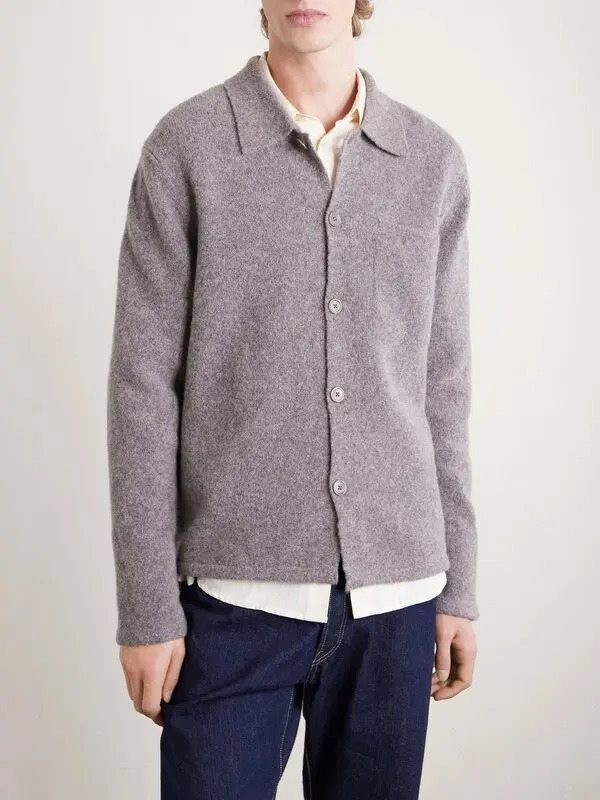 Nn07 Jonas 6683 Wool Cardigan - Gray