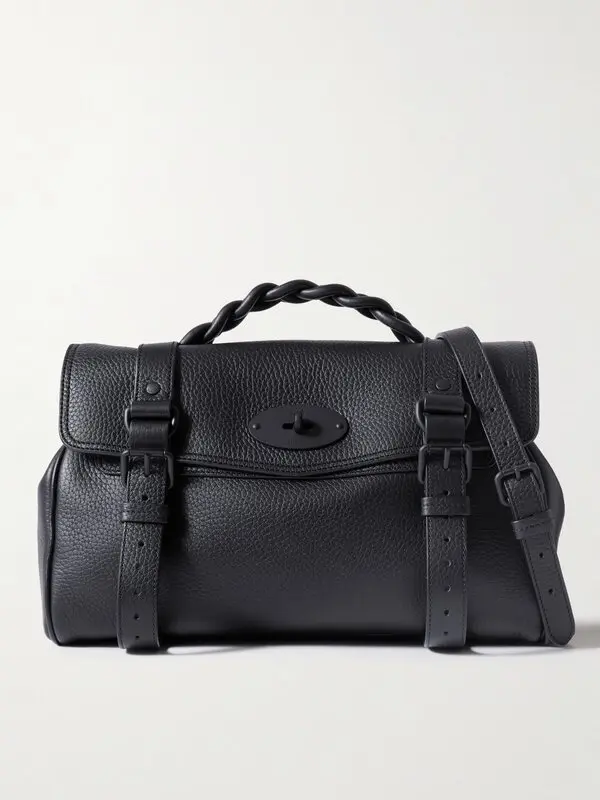 Mulberry Alexa Full-grain Leather Messenger Bag - Black
