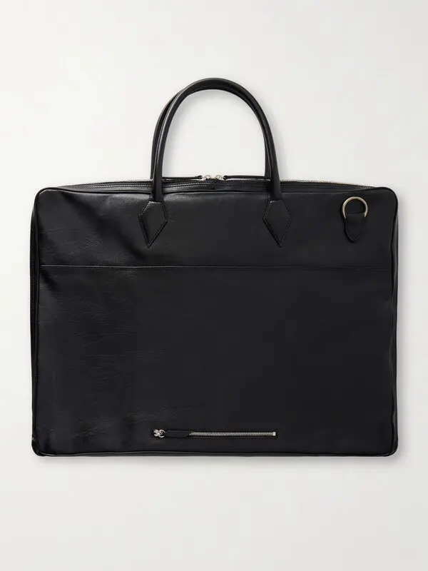 METIER Closer Full-grain Leather Suit Carrier