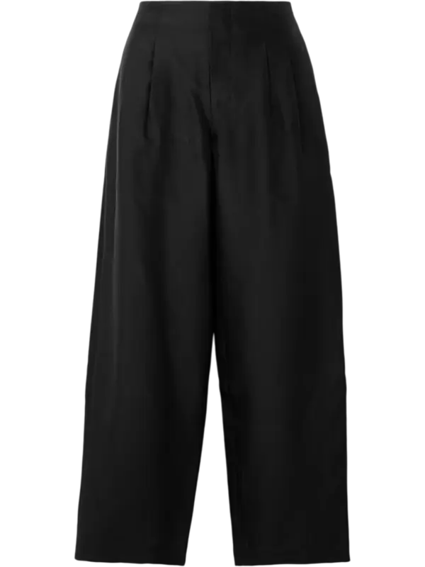 Staud Pierre Twill Wide-leg Pants