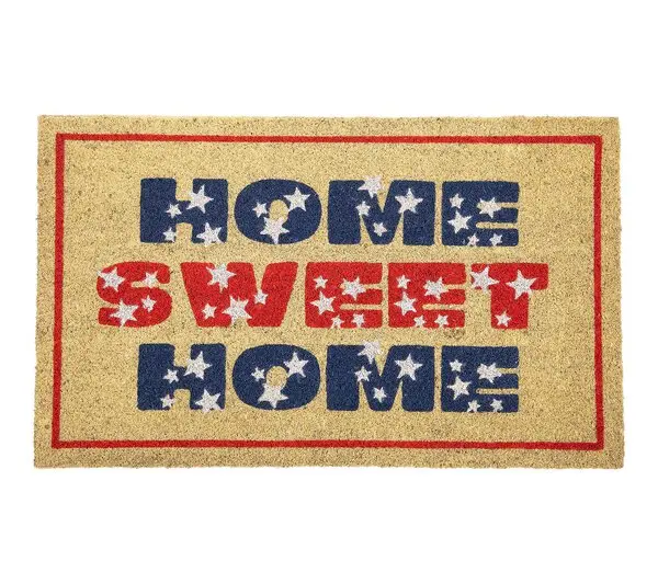 NORTHLIGHT Americana 'home Sweet Home' Doormat 18' X 30 - One-color