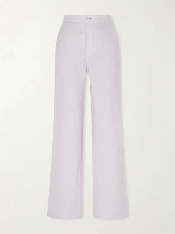 GOD'S TRUE CASHMERE Affirmations Cashmere Wide-leg Pyjama Pants - Purple