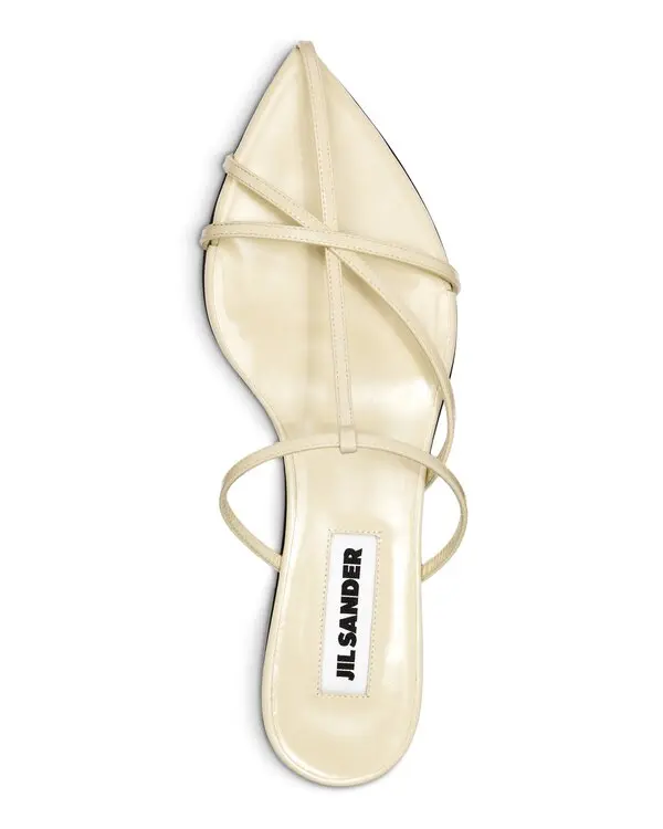 JIL SANDER Ring Flats - Bone