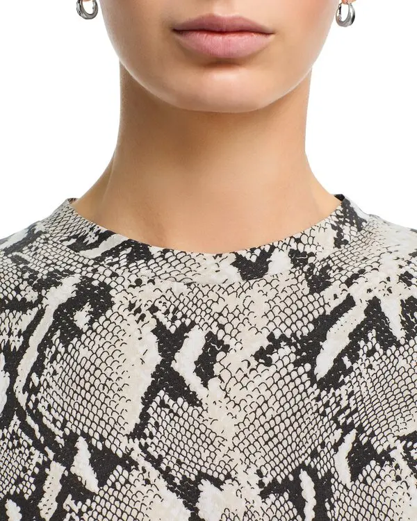 ANINE BING Avi Washed Python Tee - Multi