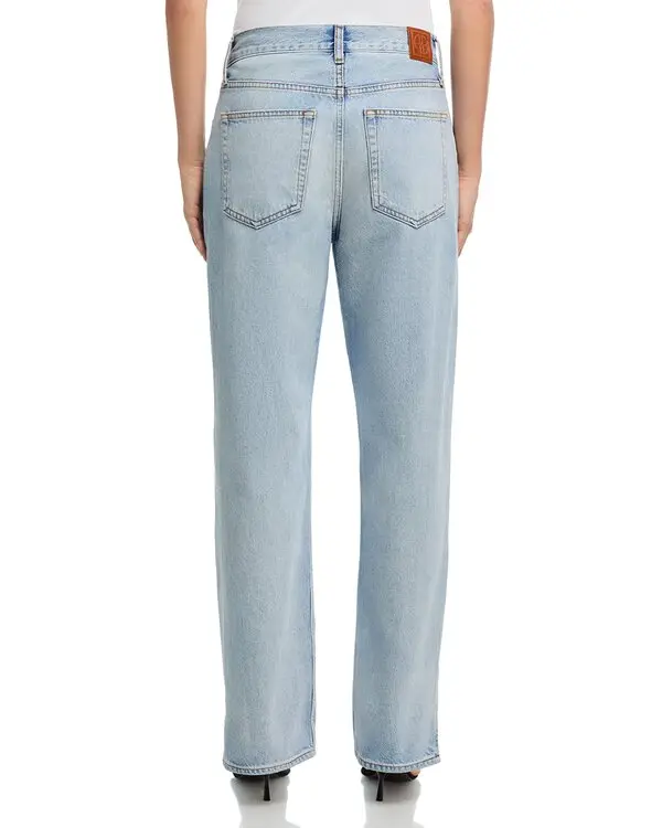 ANINE BING Roy High-rise Wide-leg Jeans - Light Blue