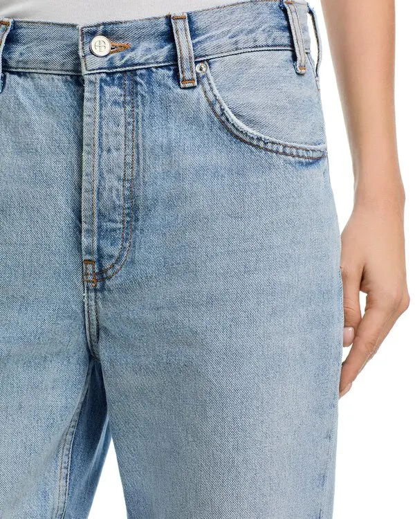 ANINE BING Roy High-rise Wide-leg Jeans - Light Blue