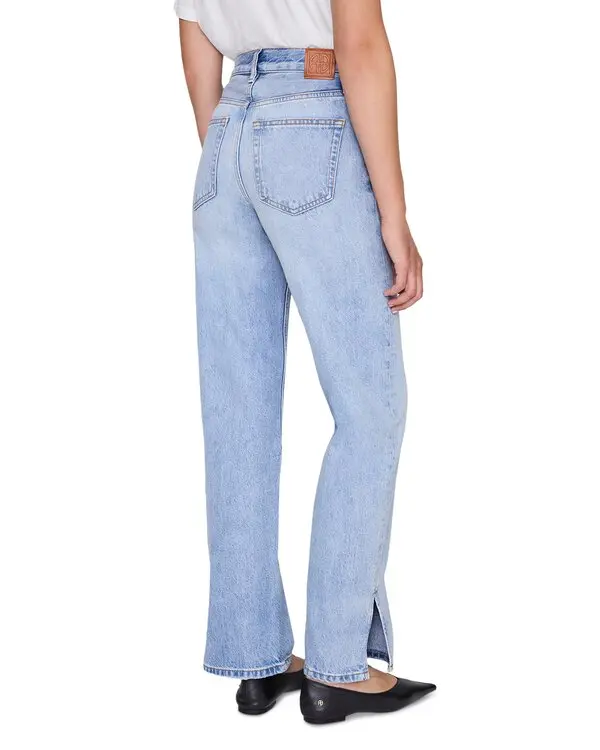 ANINE BING Roy High-rise Wide-leg Jeans - Light Blue