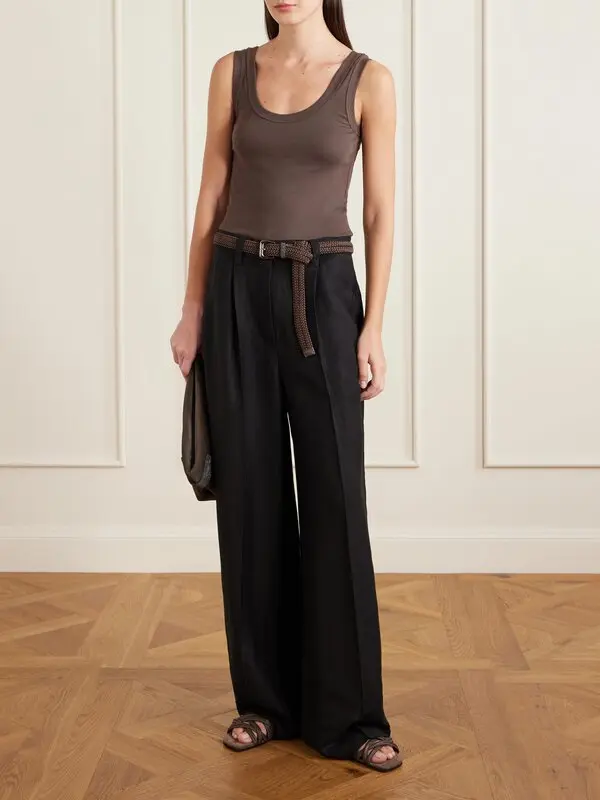 Brunello Cucinelli Pleated Wide-leg Pants