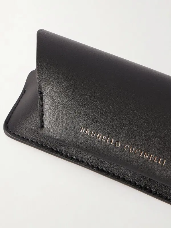 Brunello Cucinelli Leather Glasses Case