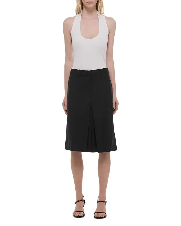 Helmut Lang Gab Wool Skirt