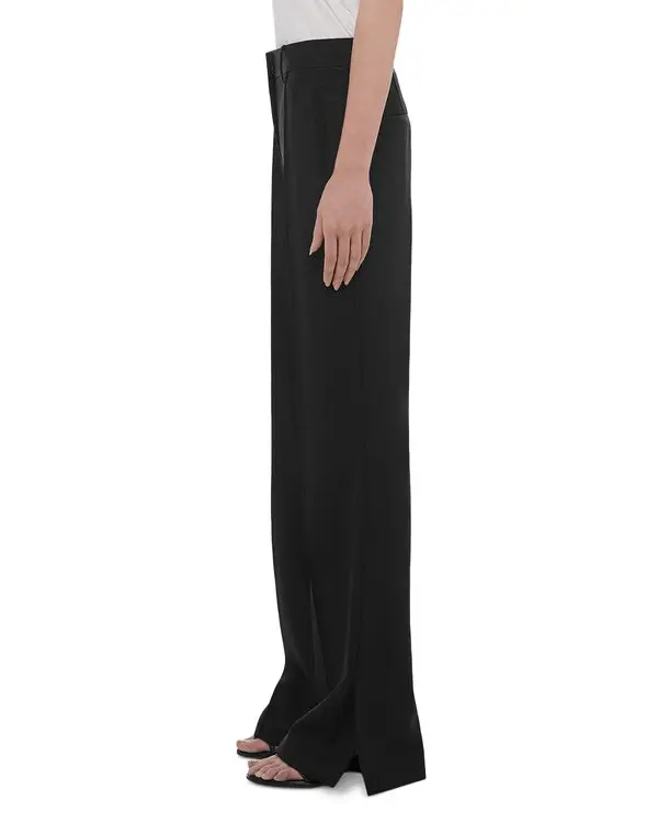Helmut Lang Gab Bootcut Wool Pants - Black
