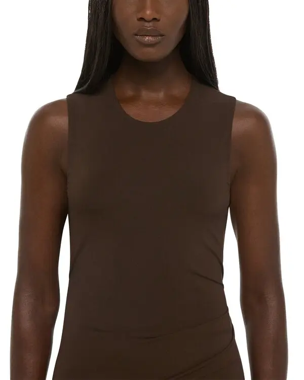 Helmut Lang Twist Drape Dress - Bistre