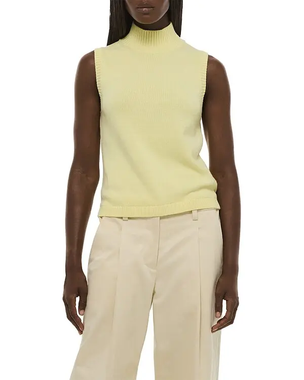 Helmut Lang Sleeveless Mock Neck Sweater