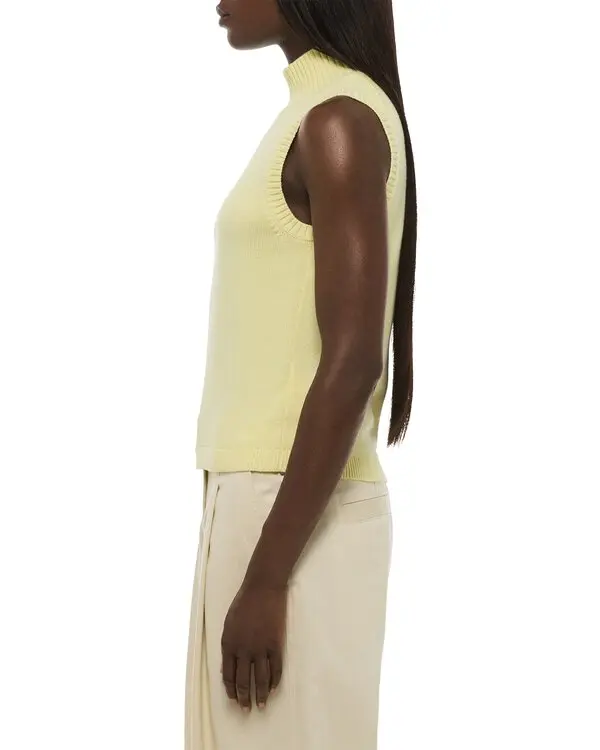 Helmut Lang Sleeveless Mock Neck Sweater